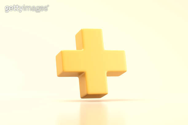 Yellow plus sign 이미지 (1483898178) - 게티이미지뱅크