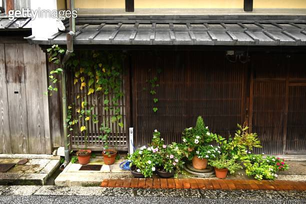 A trip to Japan. A row of houses of Omi merchants. Omihachiman City ...
