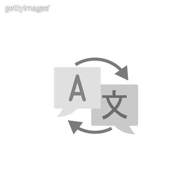 Language translation line icon, outline sign, linear pictogram, simple ...