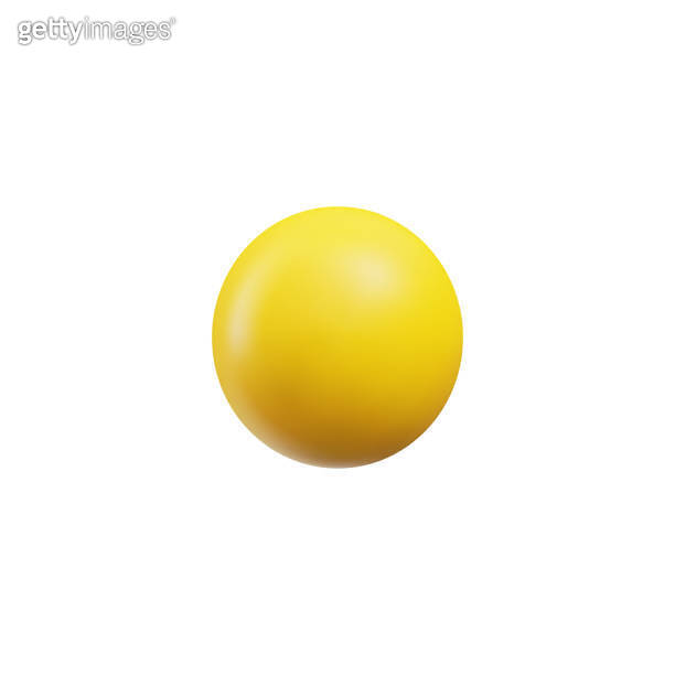 Realistic yellow round shape 3D style, vector illustration (1648671952 ...