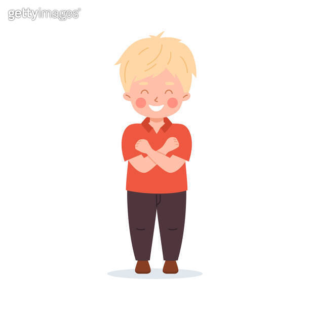Boy shows love deaf sign language international symbol, gesture for ...