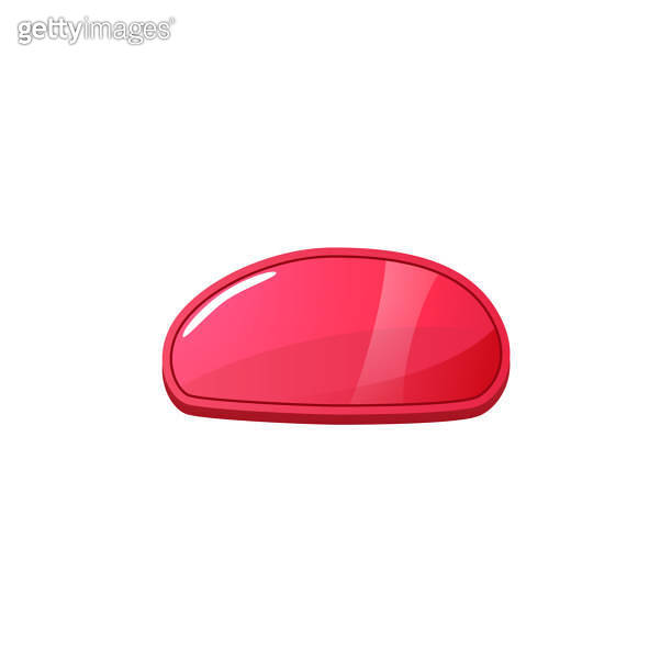 Red button for game and ui design, flat vector isolated on white 이미지 ...
