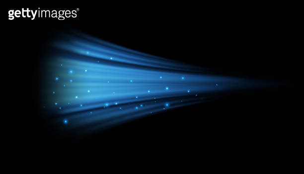 Air flow effect with shimmering, isolated fading gust of wind movement ...