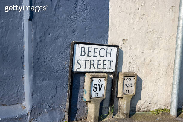 Street Name Sign for Beech Street at Royal Tunbridge Wells in Kent ...