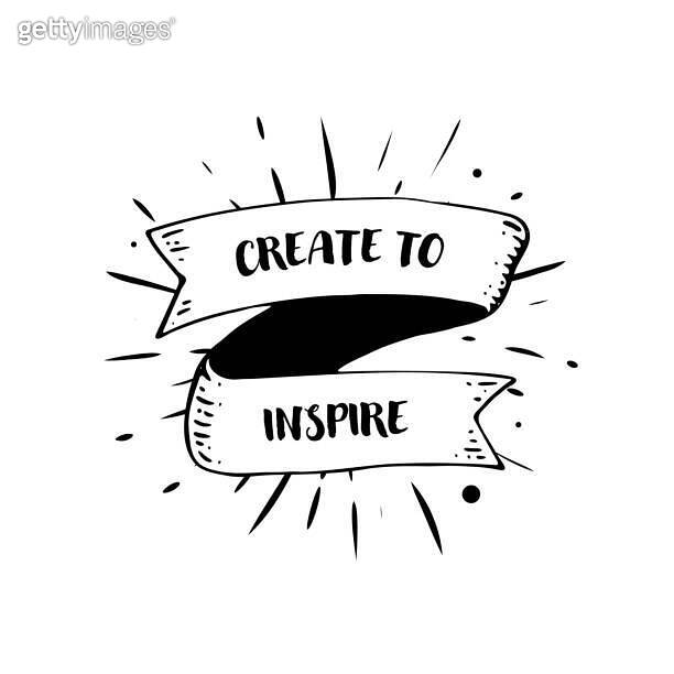 A hand-drawn ribbon banner is incorporated into a sunburst illustration ...