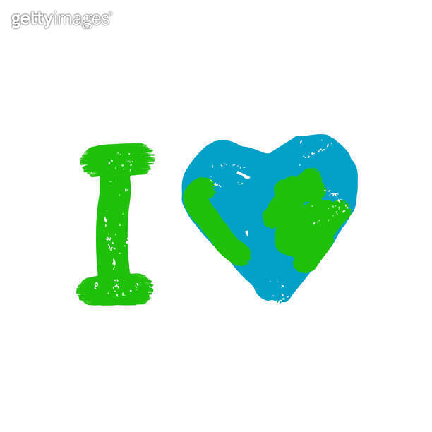 Vector Illustration with thick brush strokes featuring the concept I ...