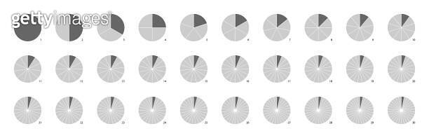 Circle pie chart infographics. Pizza part slice graph vector diagram ...