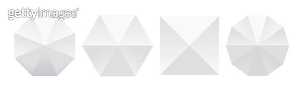 White square tent top view. Event or party marquee booth stand mockup ...