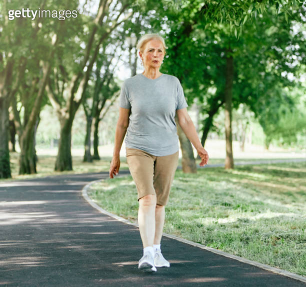 outdoor senior fitness woman lifestyle active sport exercise healthy ...