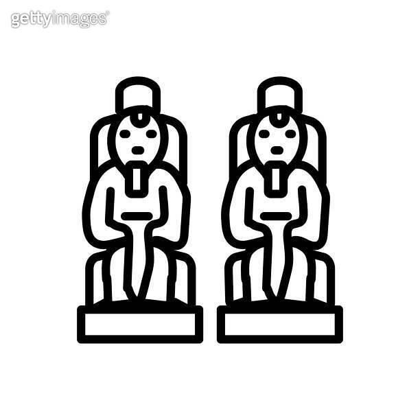 Abu Simbel icon in vector. Logotype (1714727626) 일러스트, 무료 일러스트, 아이콘, 무료 ...