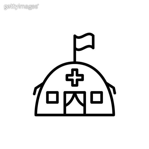 Free Medical Camp icon in vector. Logotype 이미지 (1474373351) - 게티이미지뱅크