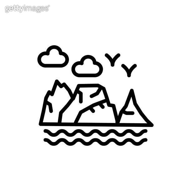 Table mountain icon in vector. Logotype 이미지 (1714734443) - 게티이미지뱅크