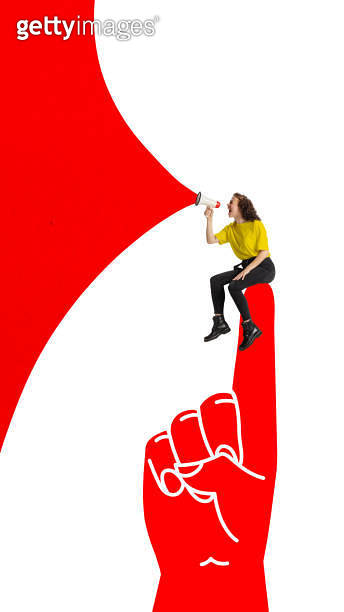 Poster. Contemporary art collage. Modern creative artwork. Energetic ...