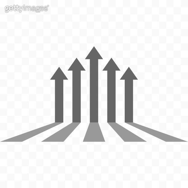 Arrows up icon. Up arrows on transparent background. Easily editable ...