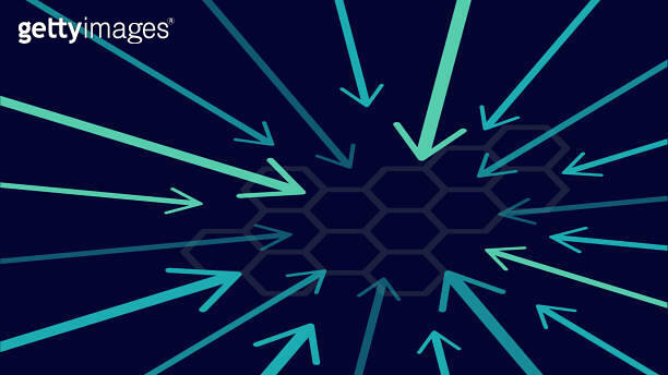 Converging arrows 이미지 (1724755054) - 게티이미지뱅크