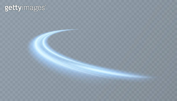 Vector illustration of dynamic light sources on a transparent ...