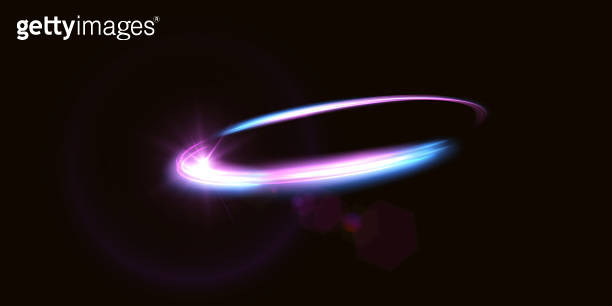 Vector illustration of dynamic light sources on a transparent ...