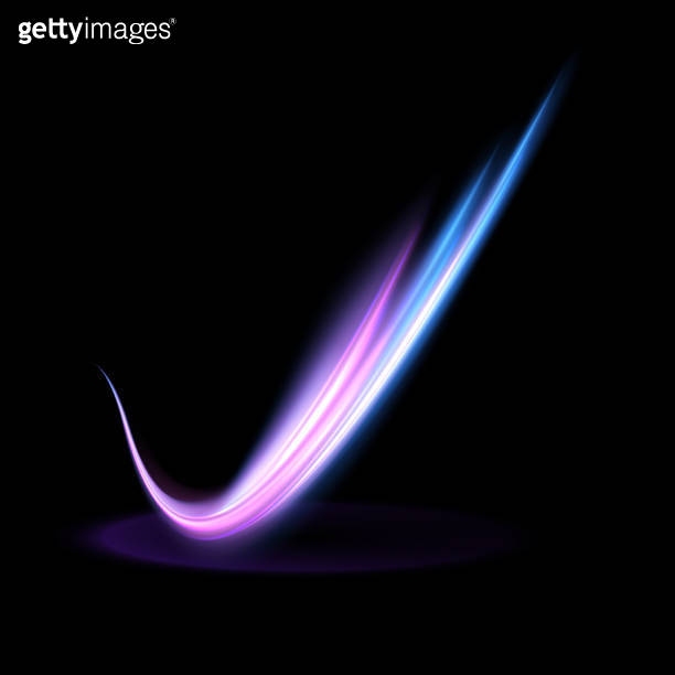 Vector illustration of dynamic light sources on a transparent ...