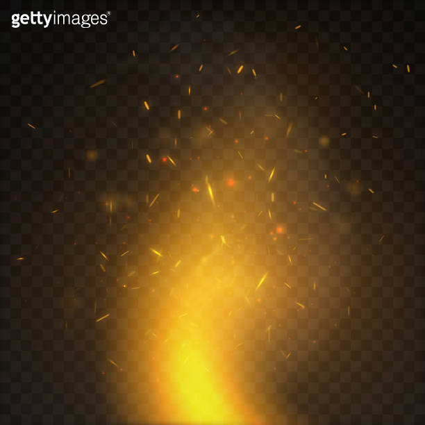 Fire spark background. Vector fire sparks. Sparks PNG, fire particles ...