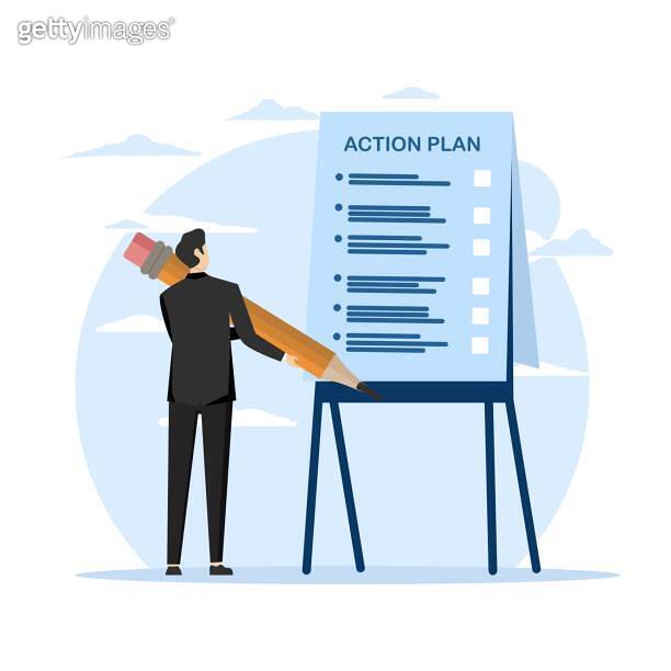 Action plan checklist step by step to advance and complete project ...