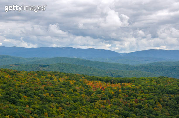 Cass Scenic Railroad SP - Layers of Ridges in the Blue Ridge Mountains ...