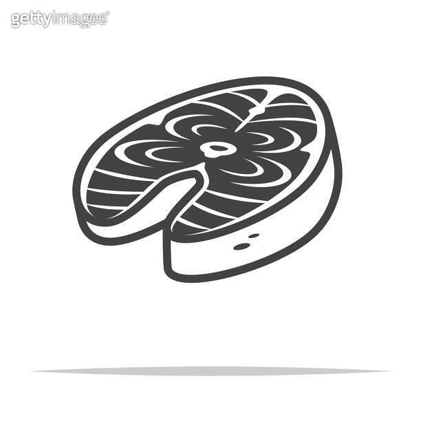 Fish steak cut icon transparent vector isolated 이미지 (1586766140) - 게티이미지뱅크