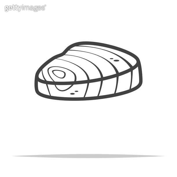 Tuna steak icon transparent vector isolated (1593404405) 일러스트, 무료 일러스트 ...
