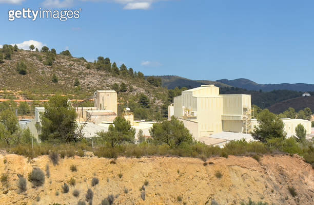 Gypsum plant in Spain. Wholesale of building materials. 이미지 (1686742236 ...