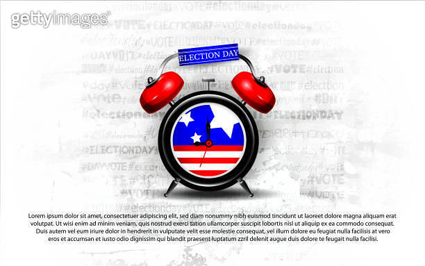 Election voting concept in realistic style. Vote in the USA, banner ...