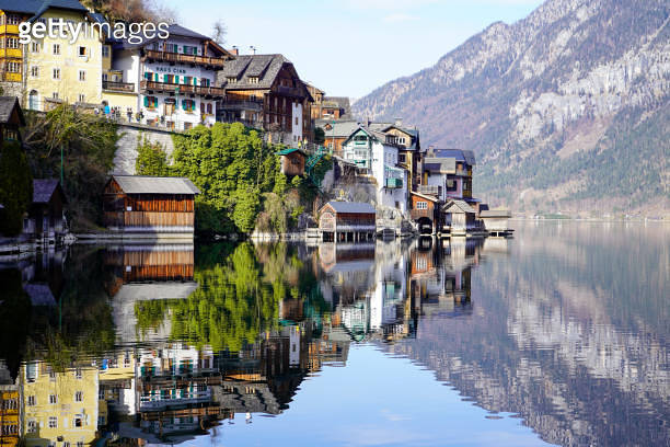 Hallstatt, Hallstetter Lake, Austria - March 2023: Nice view of the ...
