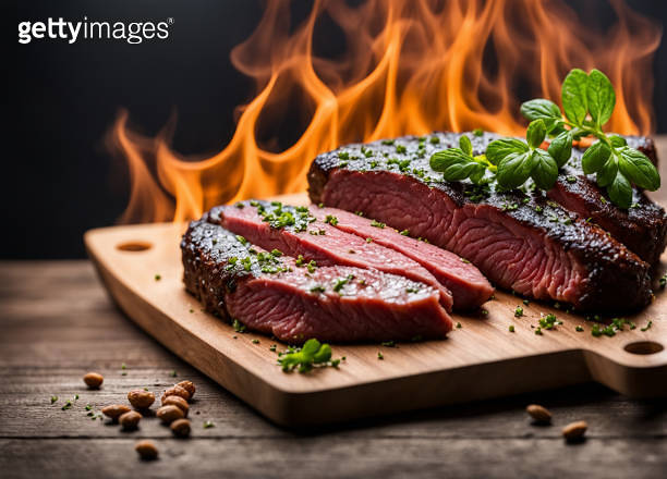 High-quality steak stock photo featuring a perfectly grilled steak with ...