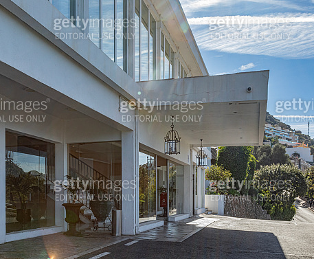 Entrance canopy - The Rock Hotel, Gibraltar 이미지 (1858234248) - 게티이미지뱅크