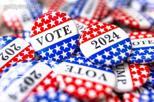 Election Vote Button 2024 (1691048247) - 게티이미지뱅크