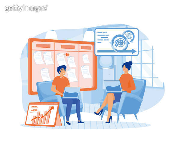 Scrum framework Software development methodology Process diagram ...