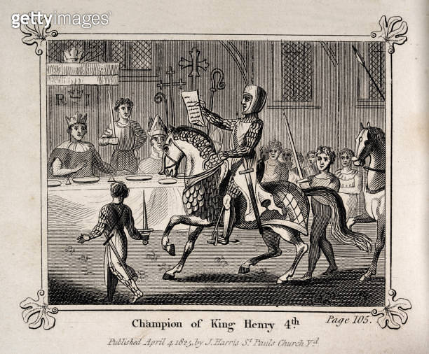 Sir Thomas Dymoke, Champion of King Henry IV of England, in Westminster ...
