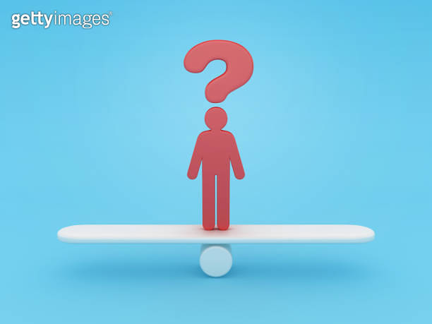 Pictogram Person with Question Mark on Seesaw (1727453660) 일러스트, 무료 ...