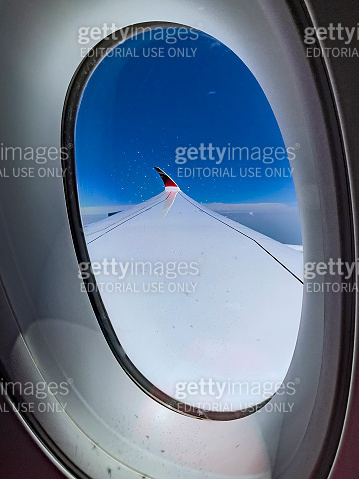 Madrid, Spain; May 31, 2023: Vertical photograph of the wing of an ...