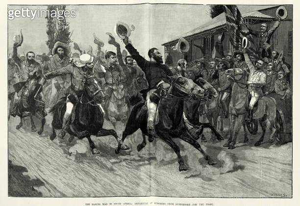 The Basuto War in South Africa, Departure of Burghers from Outshoorn ...
