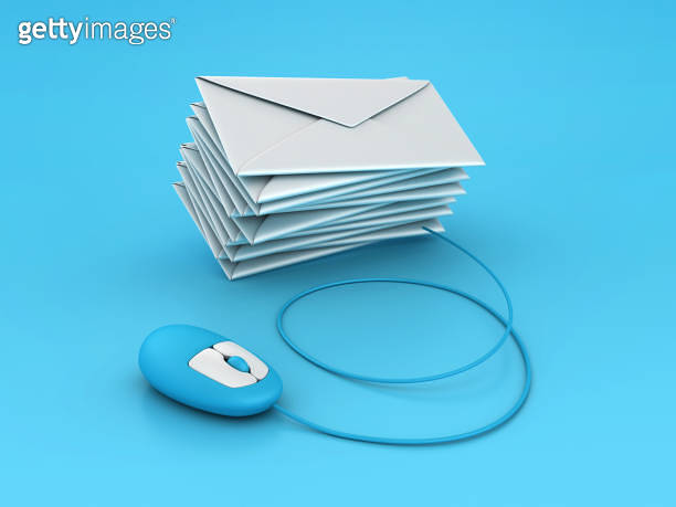 3D Envelopes with computer Mouse 이미지 (1668544138) - 게티이미지뱅크