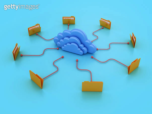 Computer Folders With Cloud Computing 이미지 1695465110 게티이미지뱅크 