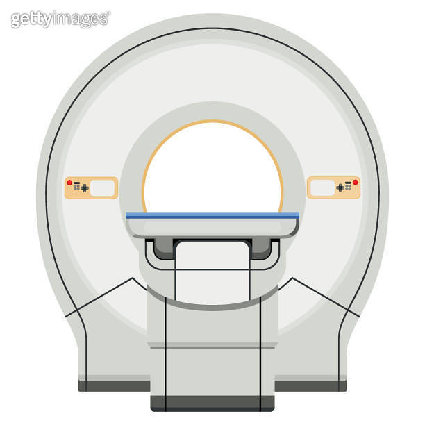 MRI machine, high-intensity magnetic resonance imaging to produce ...