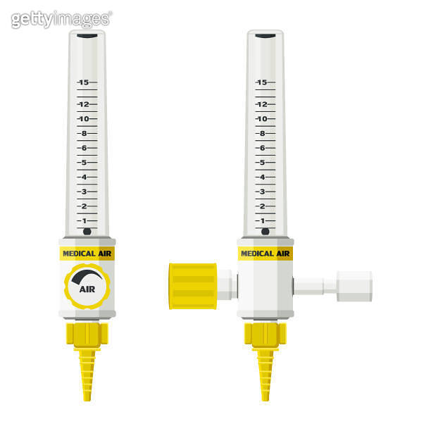 Medical equipment, AIR Flow Meter wall mounted central pipeline gas ...
