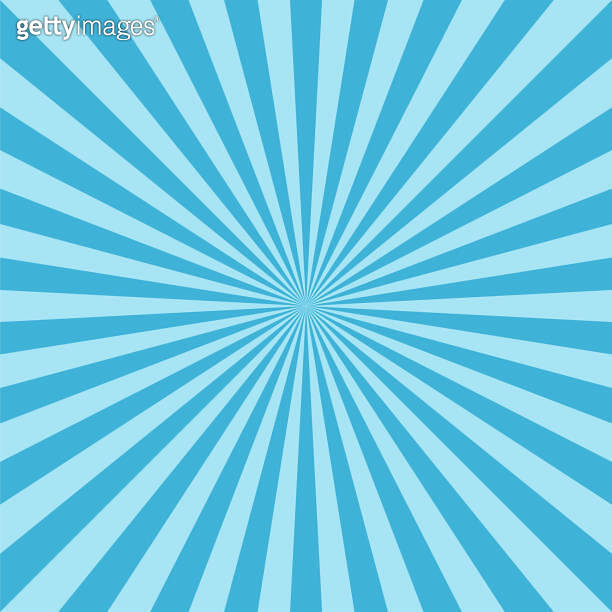 Abstract explosion background in gradient blue color. Sun glare effect ...