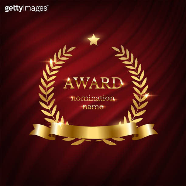 Gold award for winner vector illustration. 3D realistic luxury reward ...