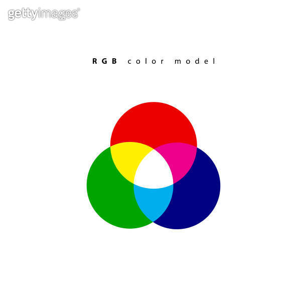 RGB color diagram mix. Color theory, Color scheme (1482842396) - 게티이미지뱅크