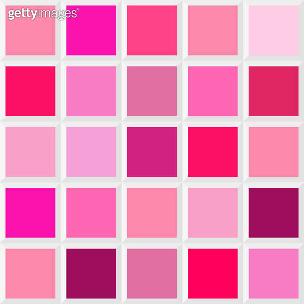 Shade of rose, color shades, seamless pattern, tile palette color ...