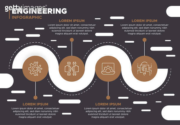 Engineering Infographic - Technical, Tools, Blueprint, Mechanical ...