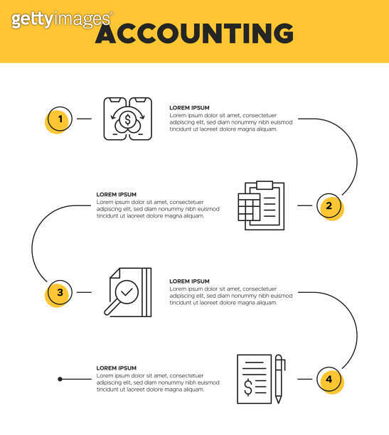 Accounting Infographic Template - Accountancy, Income Tax, Tax Refunds ...