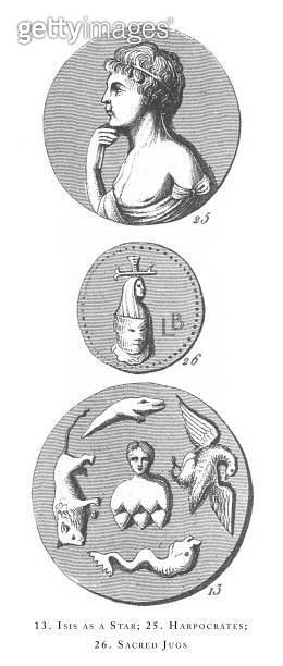 Isis, Harpocrates and Sacred Jugs: Egyptian Gods and Religious Symbols ...