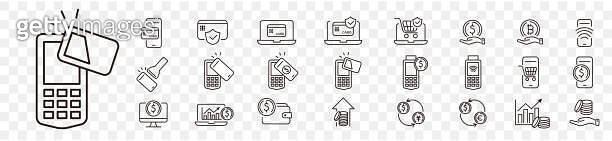 Payment System Cashless icons iPhone IC Card Mobile Finance 이미지 ...